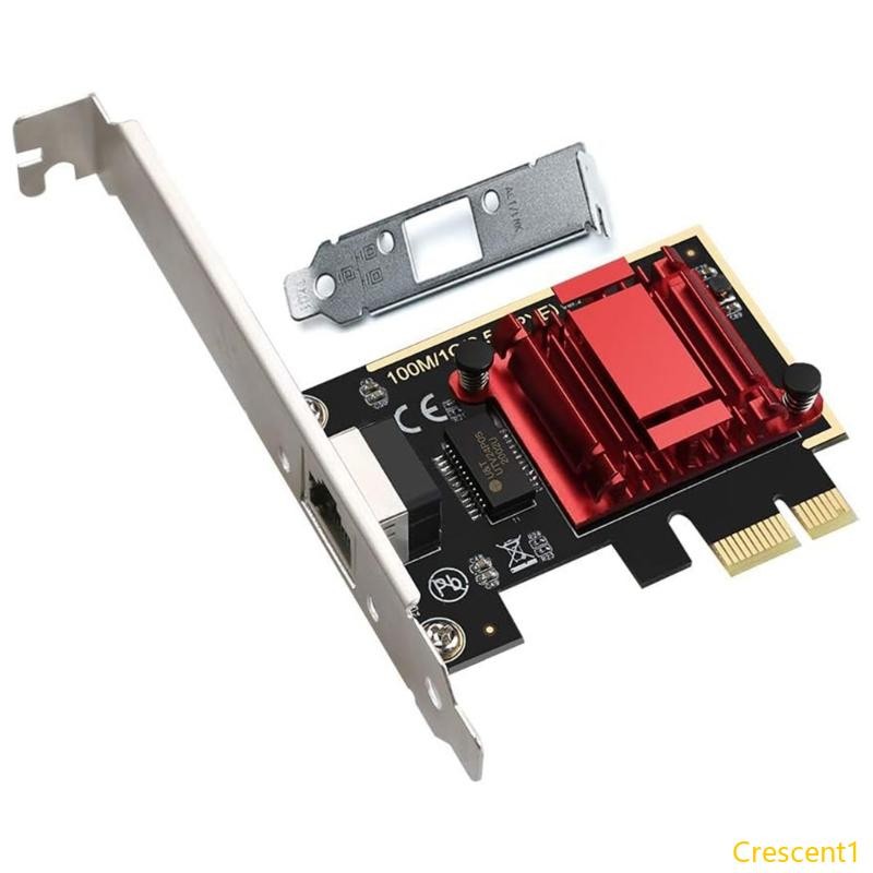 Crescent1 2 5g Pcie ถ ง Rj45 การ ดเคร อข าย Ethernet Pcie การ ด