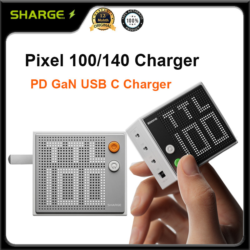 SHARGE Pixel 100/140 GaN Charger 100W 140W USB-C Charger พร้อม Smart ...