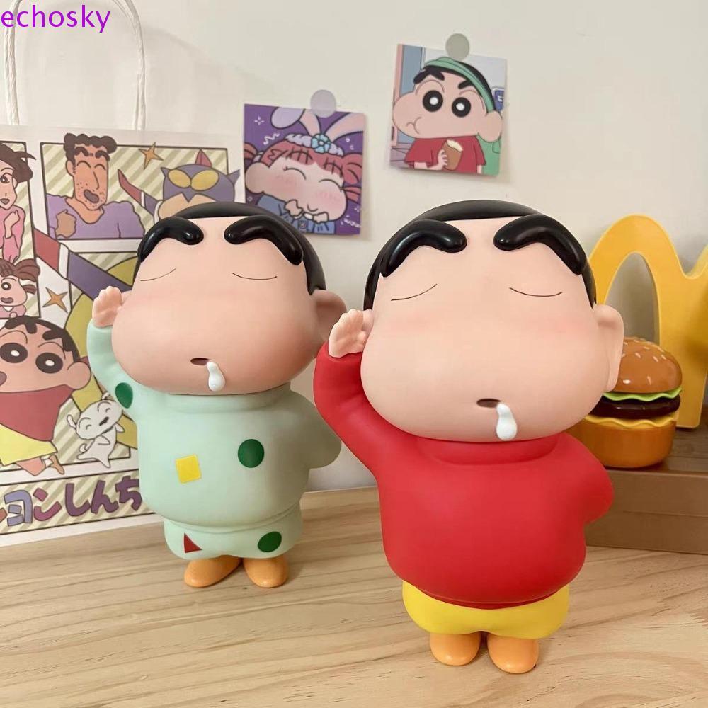 ECHOSKY Crayon Shin Chan Piggy Bank, Saving Tank Openable Shin Chan ...