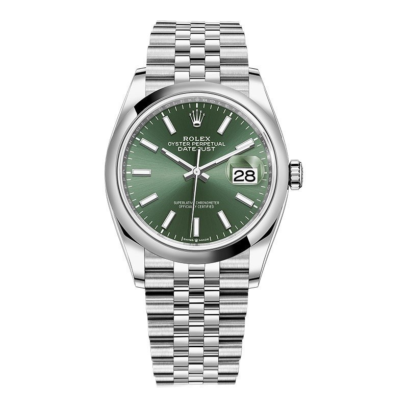 นาฬิกาข้อมือผู้ชาย Rolex Datejust 36 126200 Green Jub Green Jubile1 ...