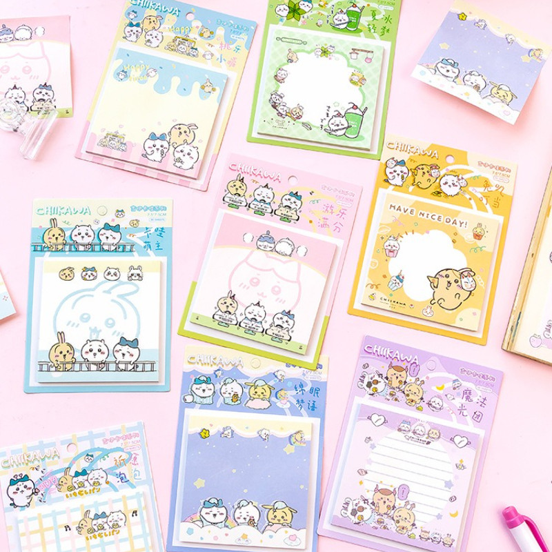 30 ชิ้น Chikawa Square Sticky Note Hachiware Usagi Mini Memo Notes ...