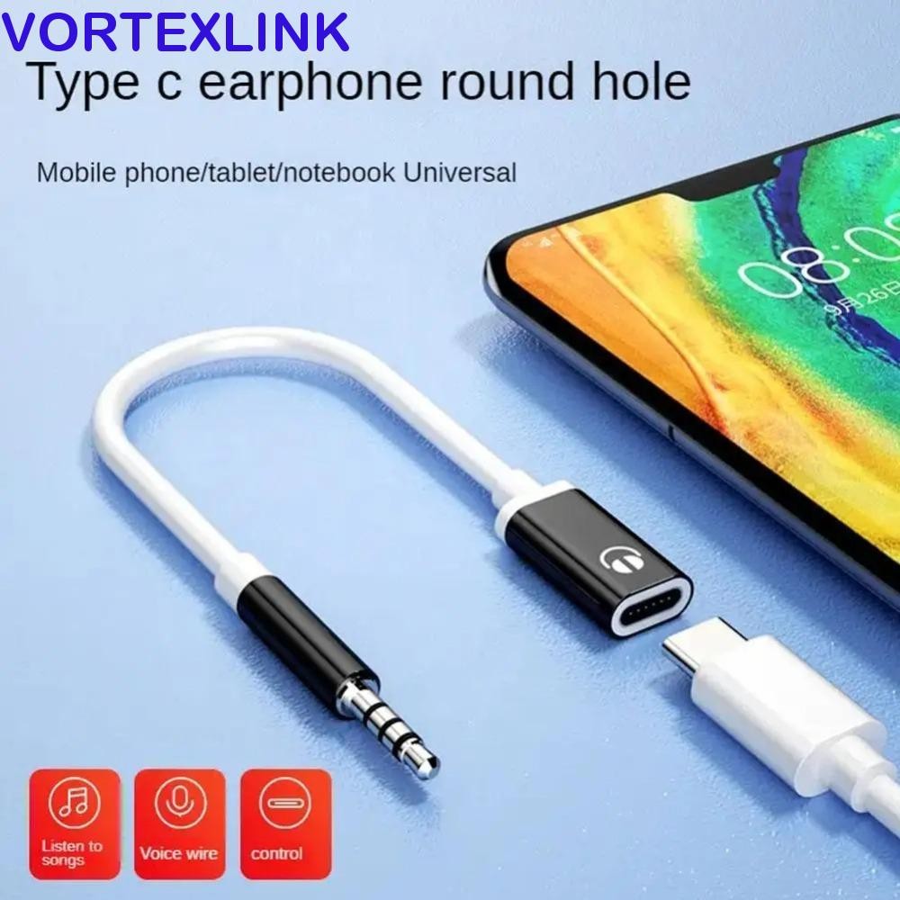 VORTEXLINK ตัวแปลง Type-c ชาย 3.5 มม. ตัวแปลงหูฟัง Aux Cable Type-C ถึง ...