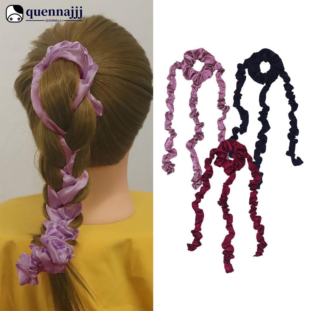 QHENNA Silk Heatless แมงกะพรุนรูป Lazy Curling Stick แป้งทอด Twists ...