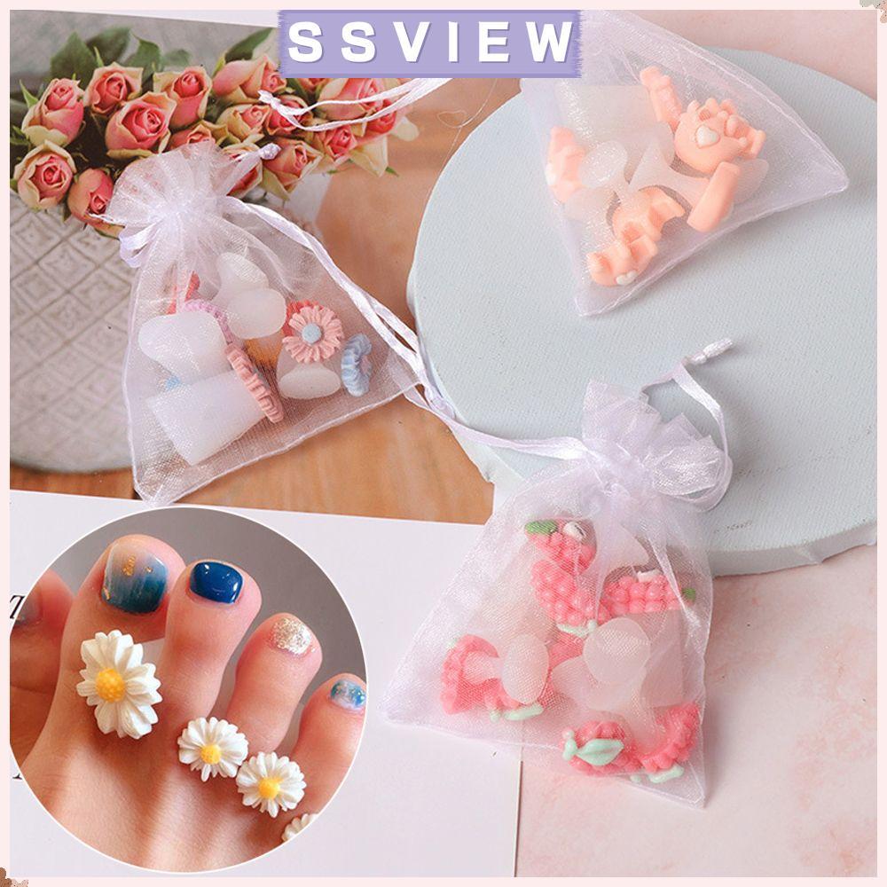 STILLSAVIEW 8 ชิ้น Toenail Separator Salon Nail Art Charming Design ...