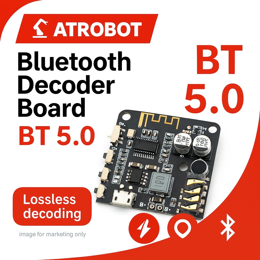Bluetooth 5.0 Audio Receiver Board โมดูลเสียงไร้สาย รองรับ MP3 Lossless ...