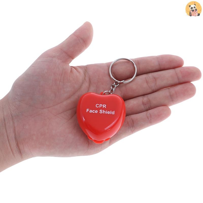 หน้ากากป้องกัน CPR ขนาดพกพา ในรูปหัวใจ สำหรับใช้อุปกรณ์แรกเริ่มเมื่อ ...