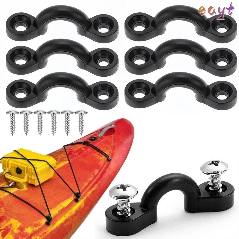 EAYT 10 ชิ้น/เซ็ต Kayak Pad Eye Kit, ไนลอนสะดวก Bungee Deck Loops, ทน ...