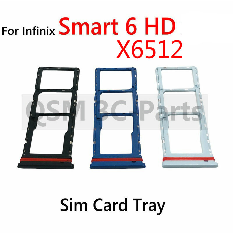 สําหรับ Infinix Smart 6 HD X6512 ถาดการ์ดผู้ถือซิมการ์ด SD Card Slot ...