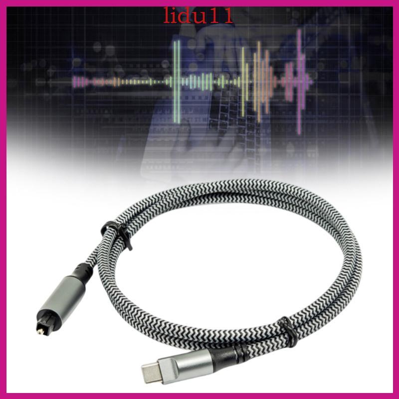 LID Fiber Optical Digital Sound Cable USB C ถึง SPDIF Converter ...