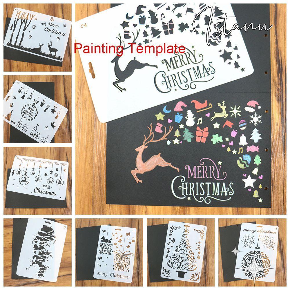 ISTANU ลายฉลุพลาสติก DIY สมุดภาพ วารสาร Merry Christmas | Shopee Thailand