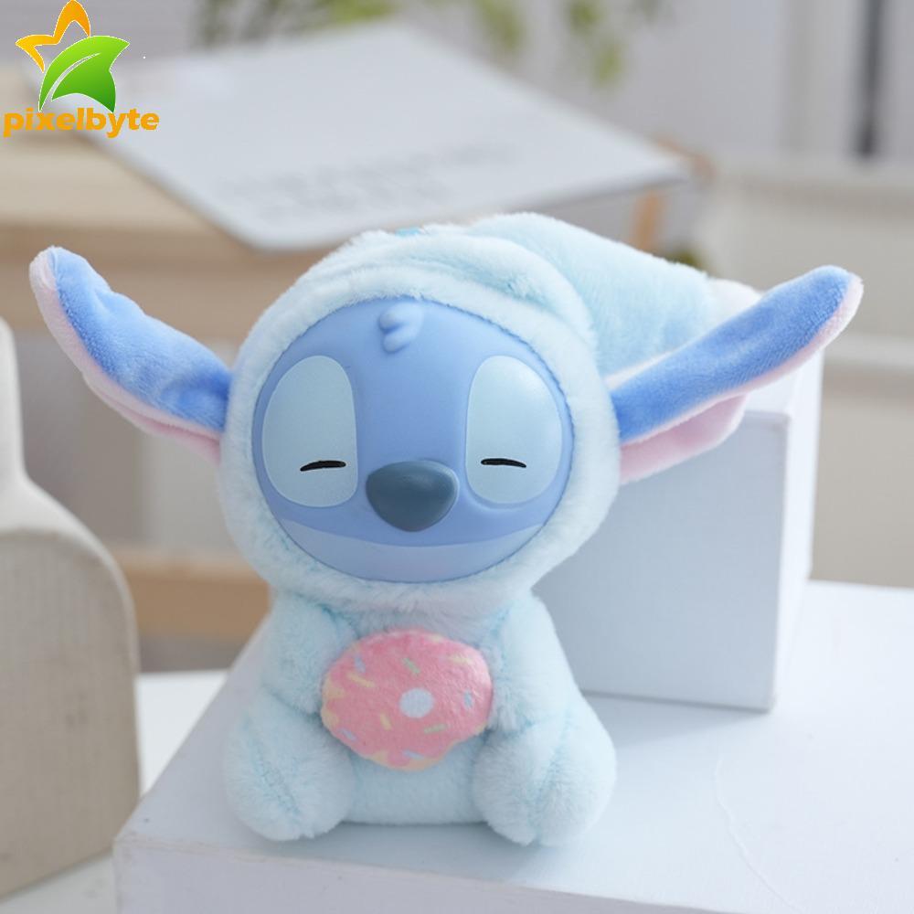 PIXELBYTE Stitch จี้ตุ๊กตา, การ์ตูน PP Cotton Stitch พวงกุญแจ, Eat Something ก่อนนอน Kawaii ...