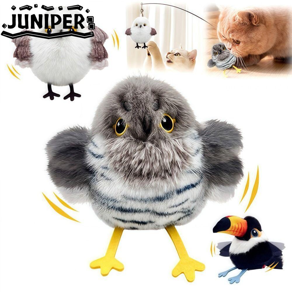 JUNIPER Interactive Chirping Bird ของเล่นแมว, ไฟฟ้าอัจฉริยะ Flying Bird ...
