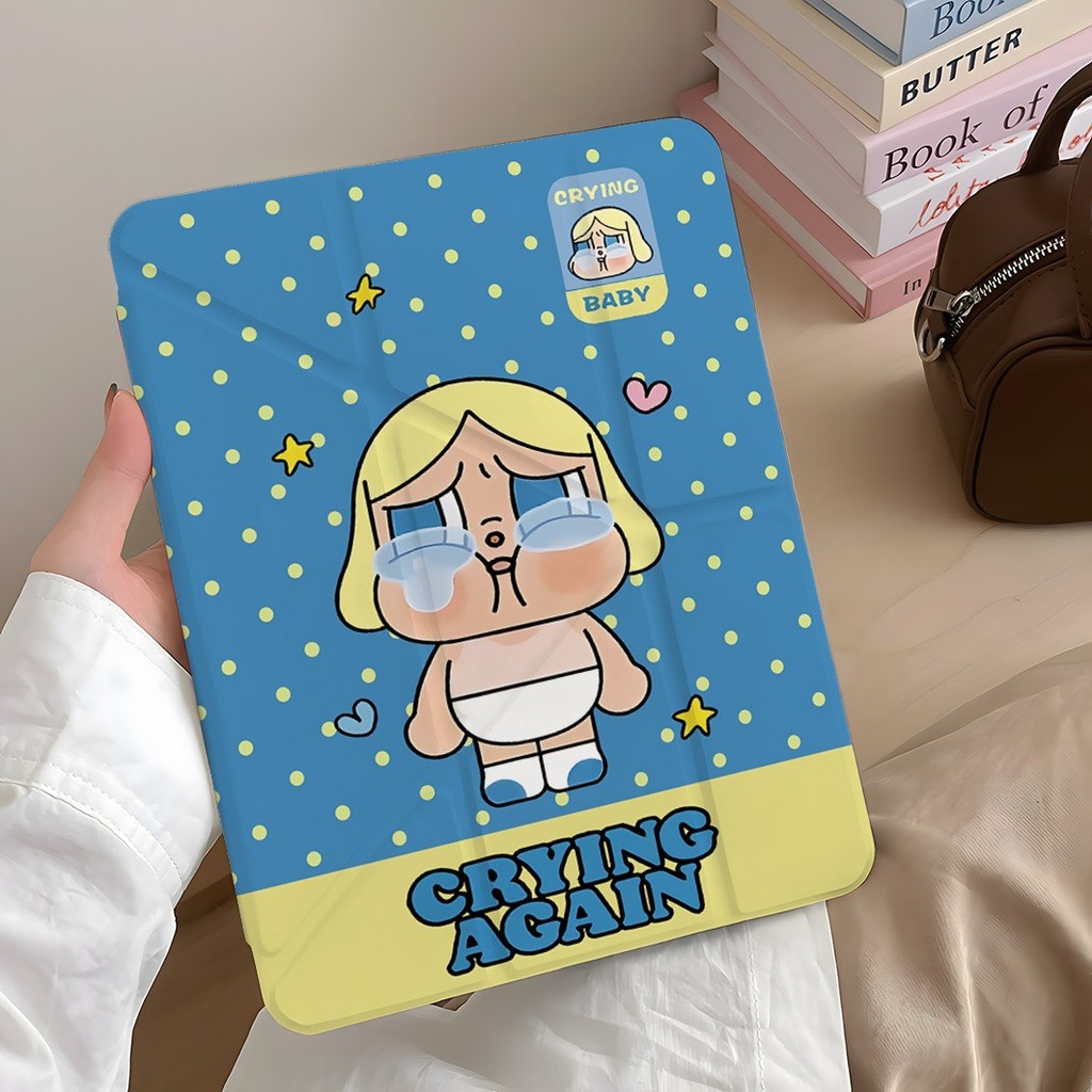 Polka Dot Crying Baby ipad mini7 แท็บเล็ตป้องกันกรณี pro37 ซม.A16 เคส ...