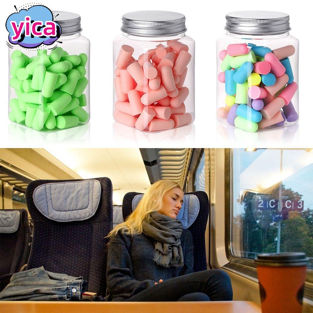 YICA 10/24/60/120PCS ปลั๊กหูป้องกันเสียงรบกวน, หลากสีช้า Rebound ลด ...