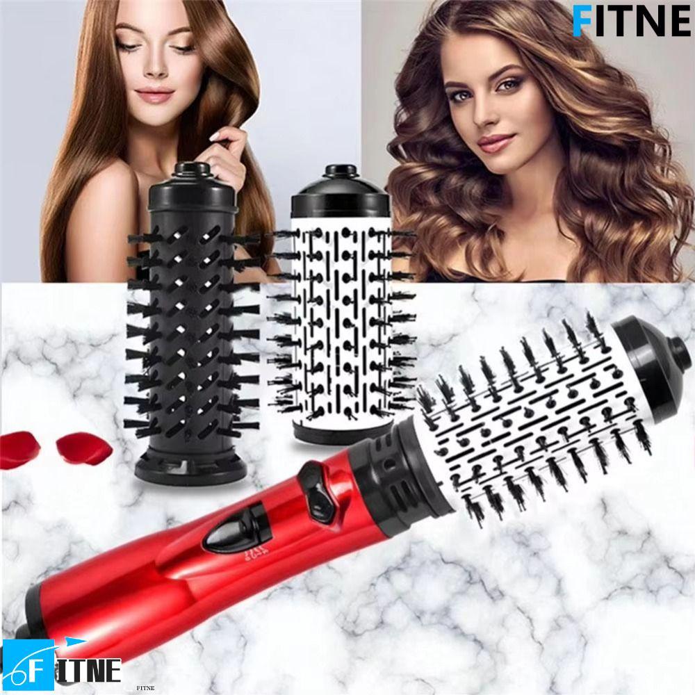 FITNE Rolling Round Brush Comb, Professional Adjustable Curly Hair Comb ...