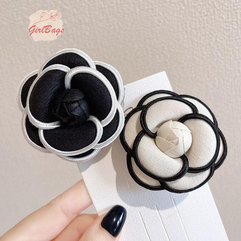 [Setad] เข็มกลัด Camellia สีดำและสีขาว สำหรับผู้หญิงและผู้ชาย ชุด ...