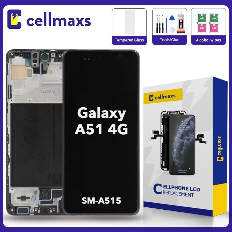 สําหรับ SAMSUNG Galaxy A51 4G SM-A515 A515 เปลี่ยนหน้าจอสัมผัส LCD ...