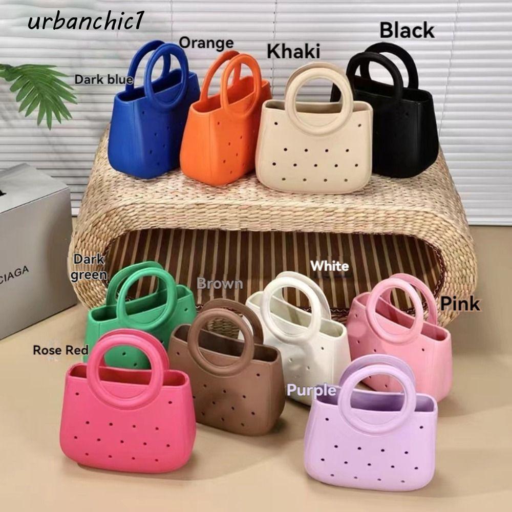 URBANCHIC กระเป๋าชายหาดฤดูร้อน EVA สี Candy กันน้ำพร้อมรูระบายอากาศ ...