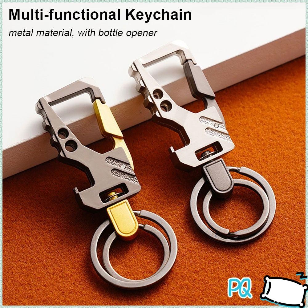 PQ 1 ชิ้นพวงกุญแจ, พวงกุญแจรถโลหะ Carabiner, ที่เปิดขวดอเนกประสงค์ที่ทน ...