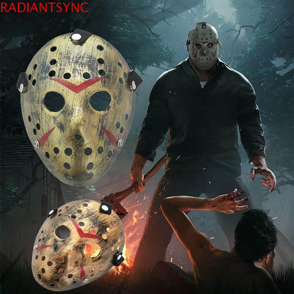 RADIANTSYNC ฮาโลวีนตกแต่งเครื่องแต่งกาย Party Mardi Gras Face Cover Eye Mask Jason Voorhees ...