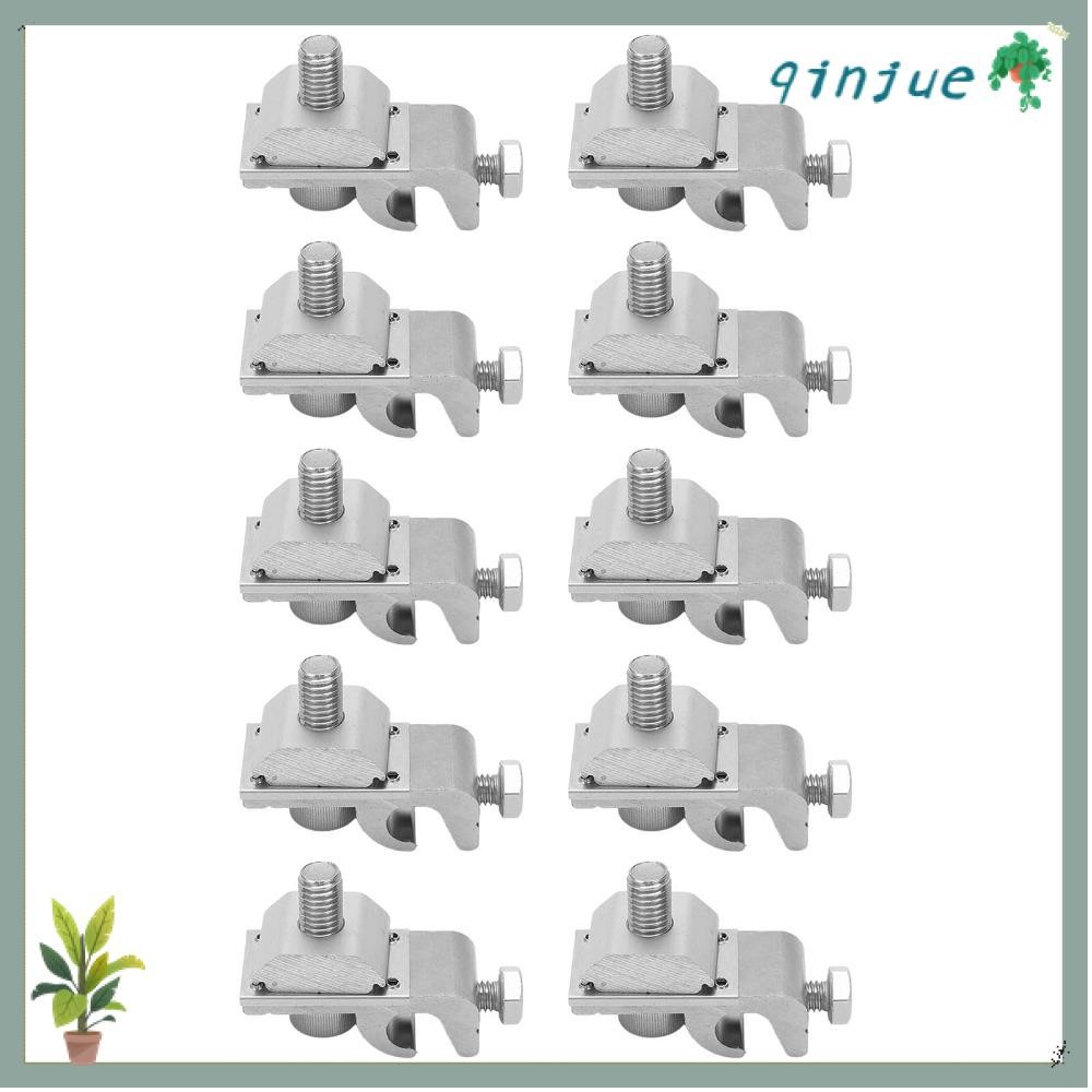 QINJUE ระบบติดตั้ง Grounding Clamp, Bare Wire Panel Grounding Clamp, 10 ...