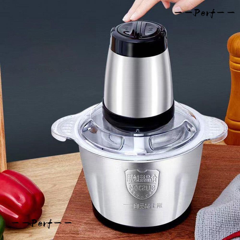 PERF Electric Yam Pounder, 2 ความเร็ว 304 เครื่องบดอาหารผักสแตนเลส, 2L ...