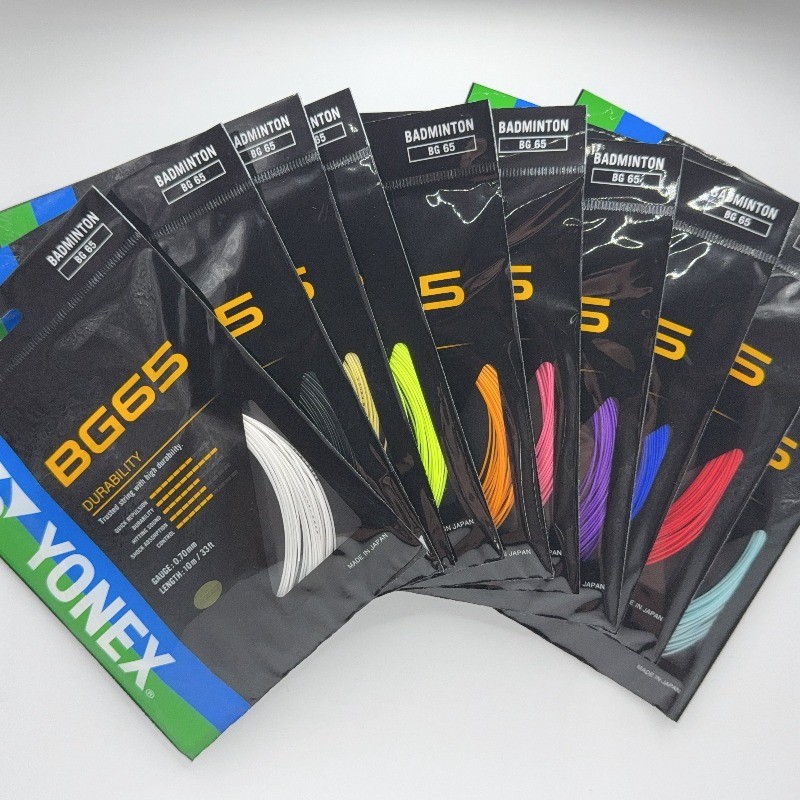 สายแบดมินตัน YONEX BG65Ti สำหรับผู้เริ่มต้น - ทนทาน ส่งกำลังและความ ...