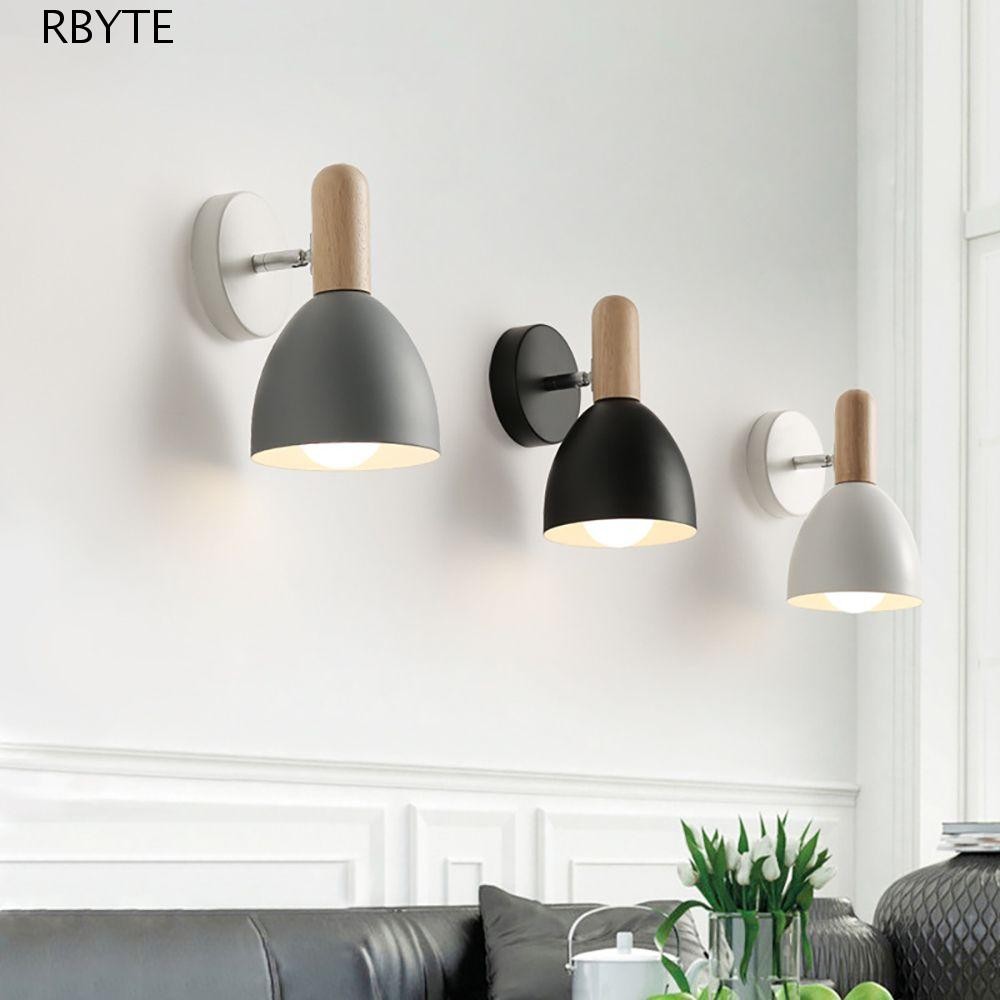 RBYTE โคมไฟติดผนัง LED ห้องนั่งเล่นสร้างสรรค์ทางเดินข้างเตียงตกแต่งภายในตกแต่งบ้านภายนอก ...
