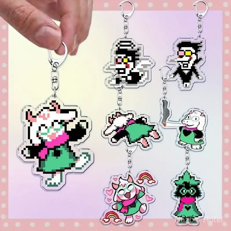 Deltarune อะนิเมะ KeyChain Kris Susie Rise Pixel สไตล์ Diy Creative ...