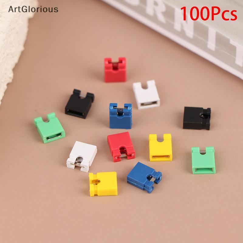 Art 100PCS Pitch Jumper Shorted Cap & Headers & Wire Housings 2.54MM ...