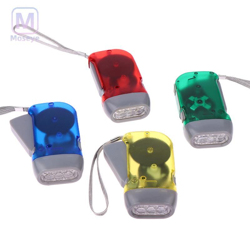 ไฟฉายมือกด LED Dynamo Crank Power Wind-Up สำหรับแคมปิ้งและใช้ที่บ้าน ...