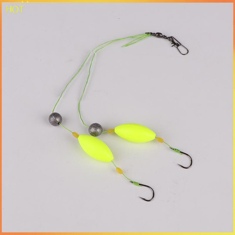 คุณภาพดี 1 ชิ้น 2 ตะขอตกปลา ผม Rig Hook Iseni Barb ขนาด 3#-14#, เหมาะ ...