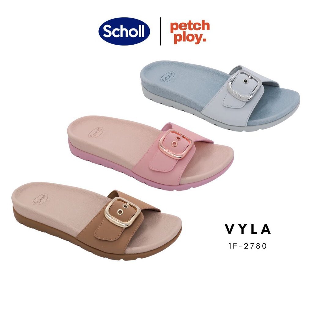 รุ่นใหม่!! Scholl รุ่น Vyla - ไวล่า 1F-2780 รองเท้าสกอลล์ของแท้ รองเท้า ...