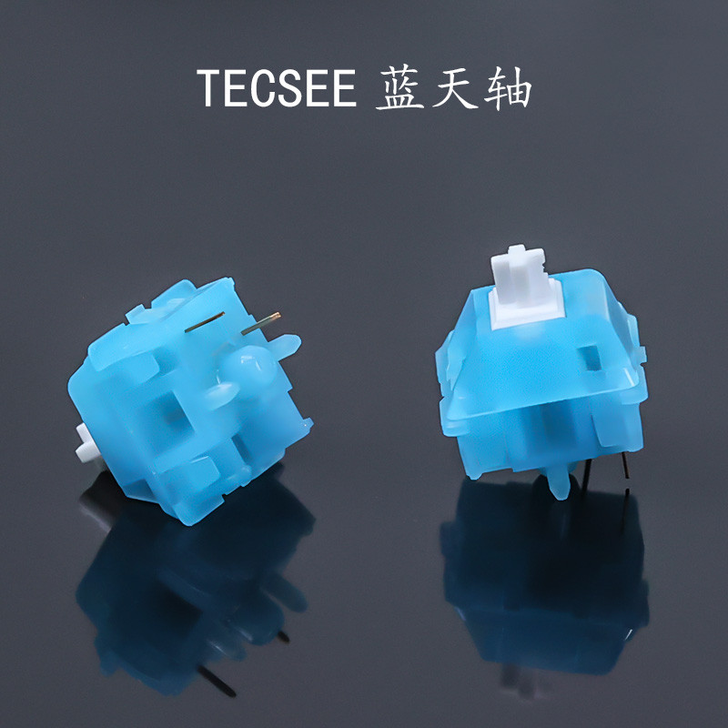 TECSEE Blue Sky Axis Sapphire Purple Panda Oreo ที่กําหนดเองคีย์บอร์ด ...