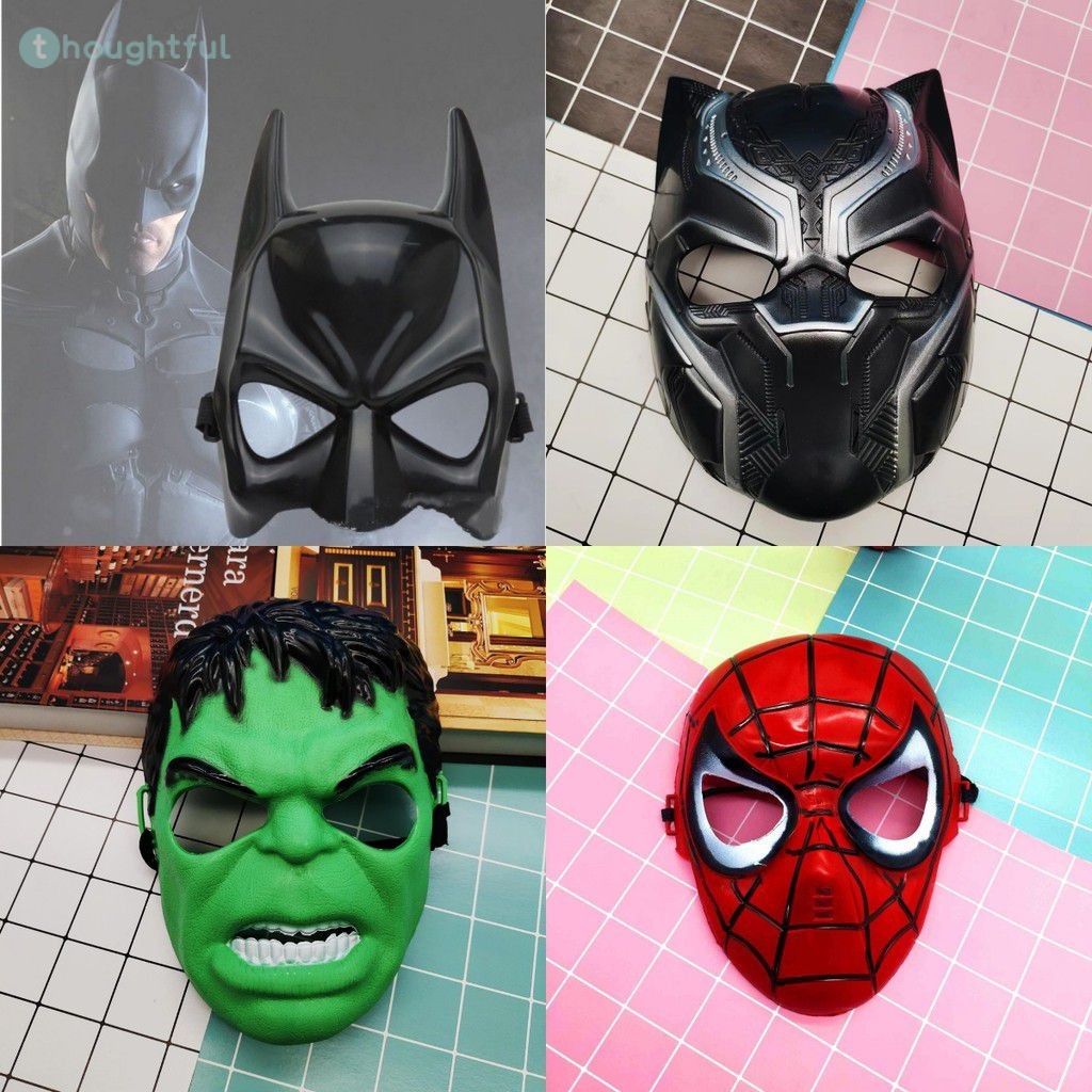 หน้ากาก Spider-Man อนิเมะ อุปกรณ์ประกอบฉากคอสเพลย์ Hulk Black Panther ...