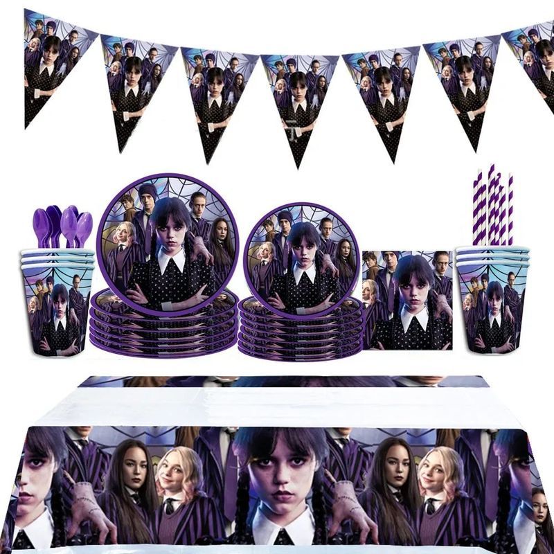 The Addams Family/Wednesday Addams/Wednesday Theme เด็กวันเกิด Party ตก ...