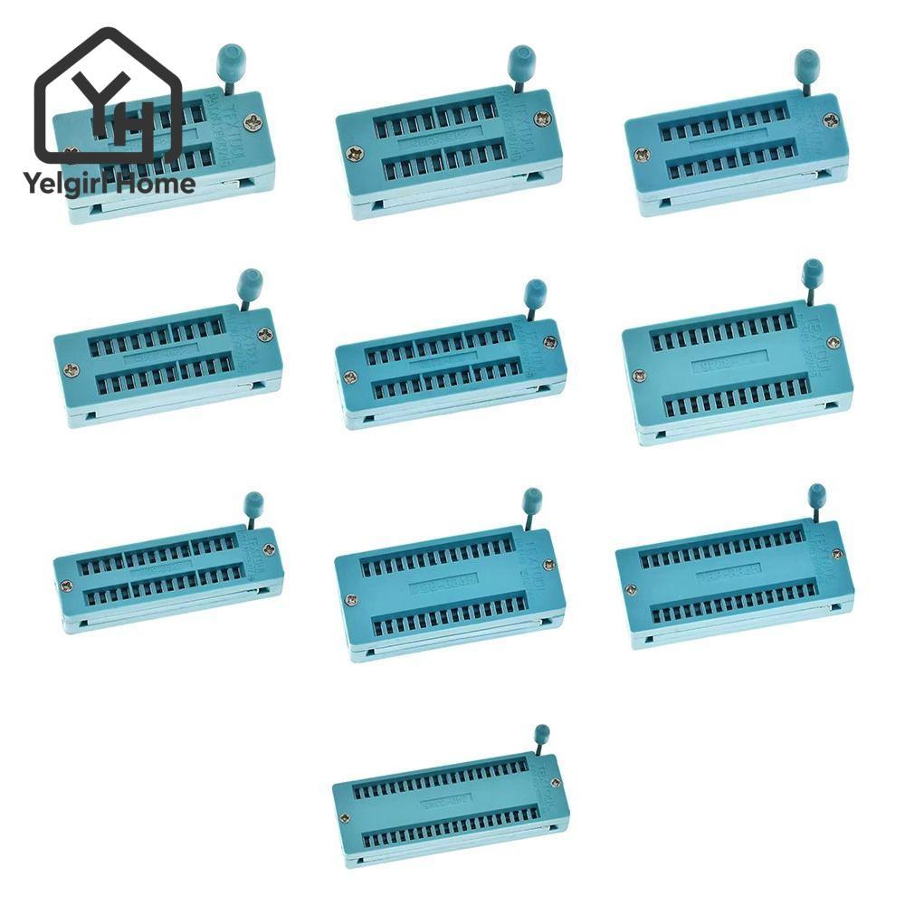 YELGIRLB IC Lock Seat Zif Socket, 14 16 18 20 24 28 32 40 P Pin 2.54 MM ZIF IC Socket, คุณภาพสูง ...