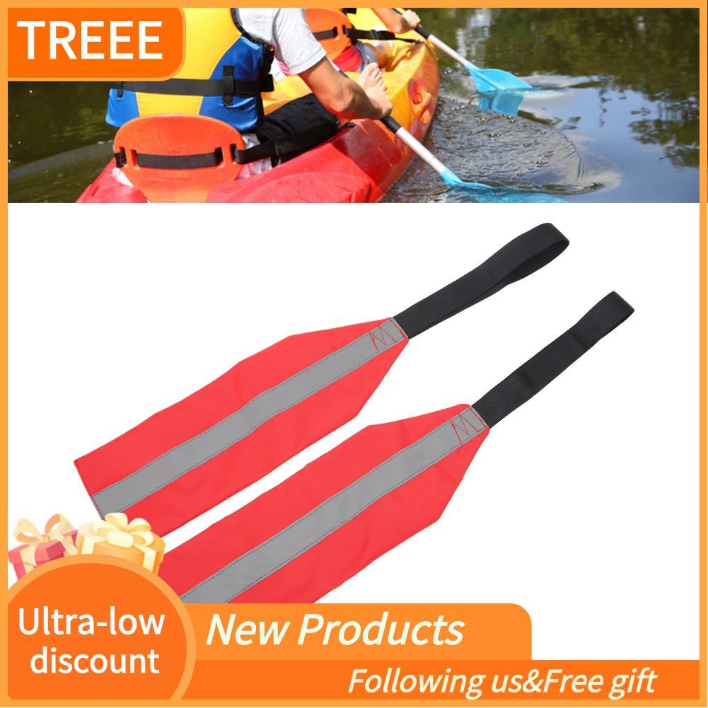 Treee Treee ทั่วไป Kayak Travel Flag 2 ชิ้นเรือแคนูสีแดงคำเตือนผ้า ...
