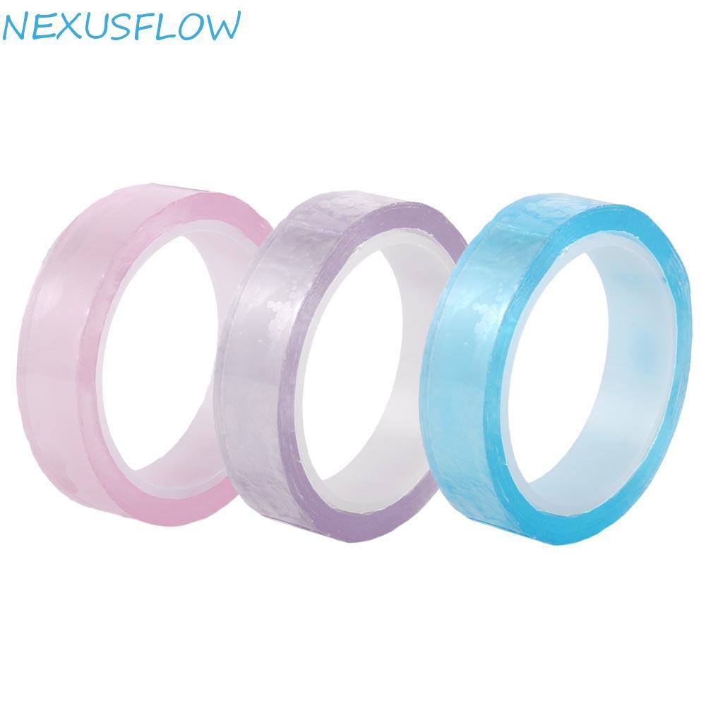 NEXUSFLOW ม้วนเทปกาว, ของเล่นผ่อนคลายทําลูกบอลสี Sticky Ball Rolling เทป, เทปสีที่มีสีสัน ...