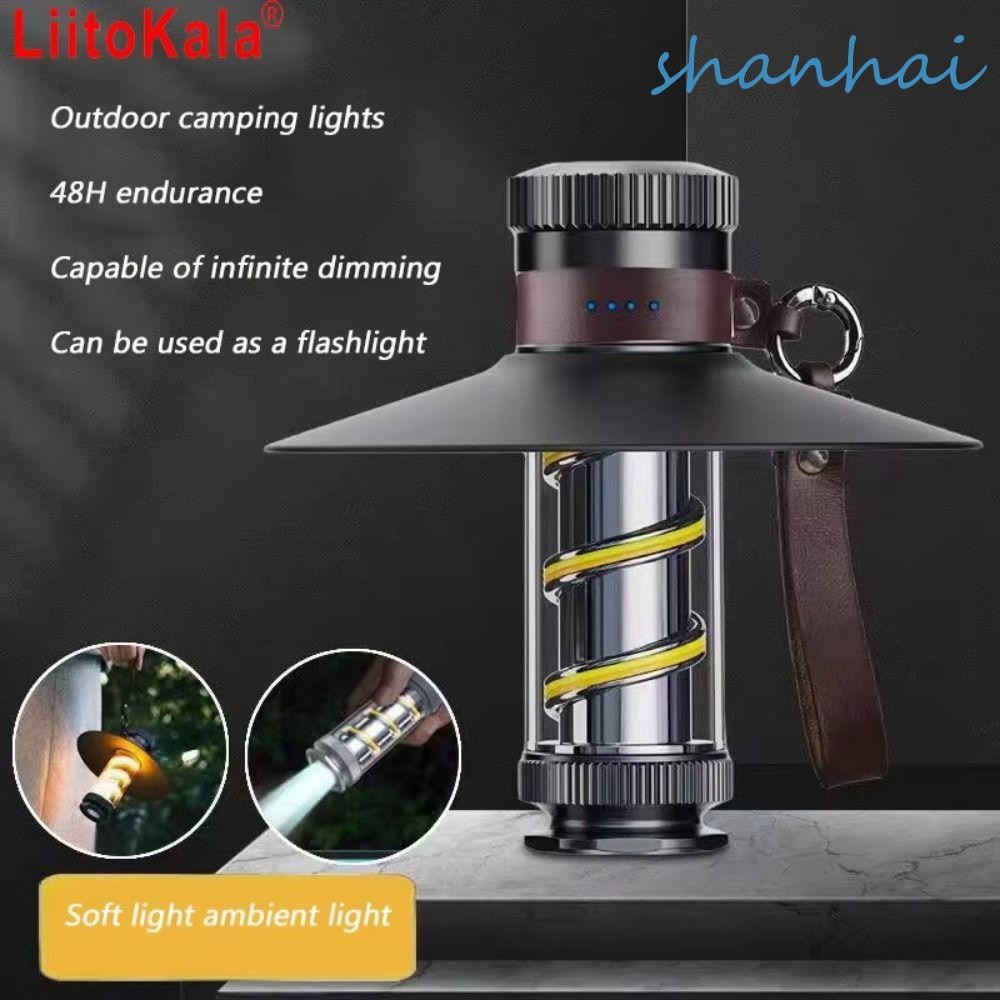 SHANHAI ไฟ LED Camping, USB Chargeable Stepless Dimming ไฟฉายพกพา,มินิ ...