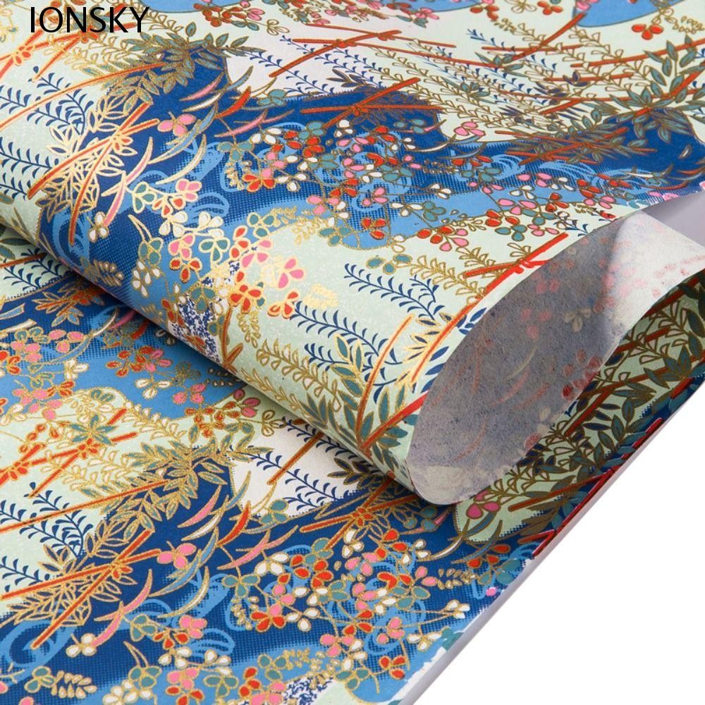 IONSKY กระดาษห่อของขวัญสไตล์ญี่ปุ่น, วัสดุศิลปะ 42*58 ซม. กระดาษ ...