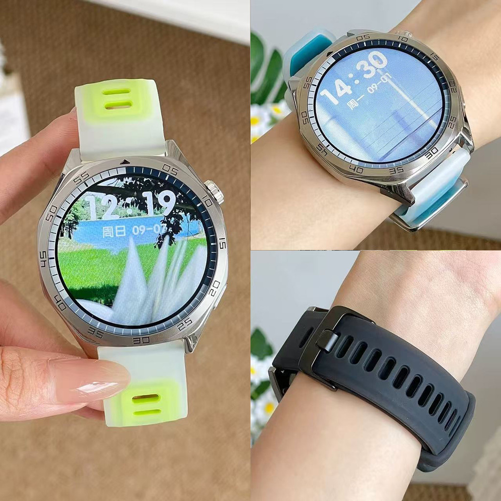 22mm Jelly สีซิลิโคนสําหรับ Honor Watch 5 Pro 4Pro GS Pro GS4 GS3 สาย ...
