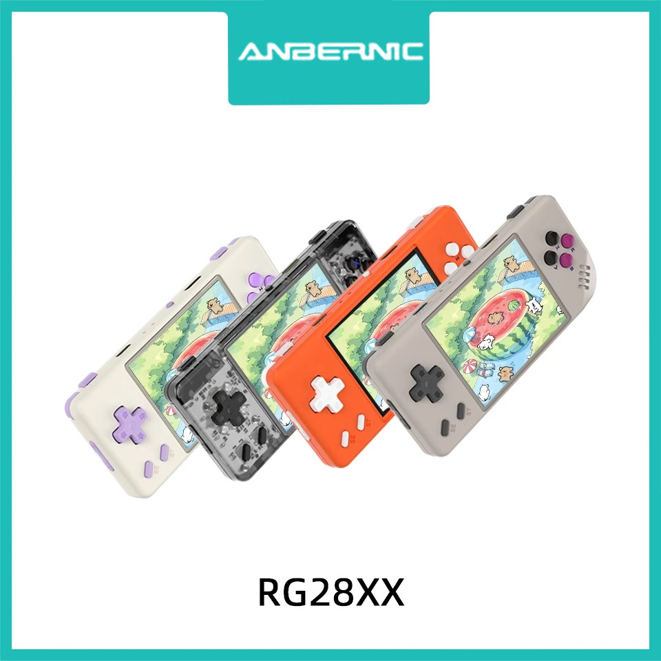 ANBERNIC RG28XX คอนโซลมือถือย้อนยุค หน้าจอ 2.83 นิ้ว ระบบ Linux dual ...