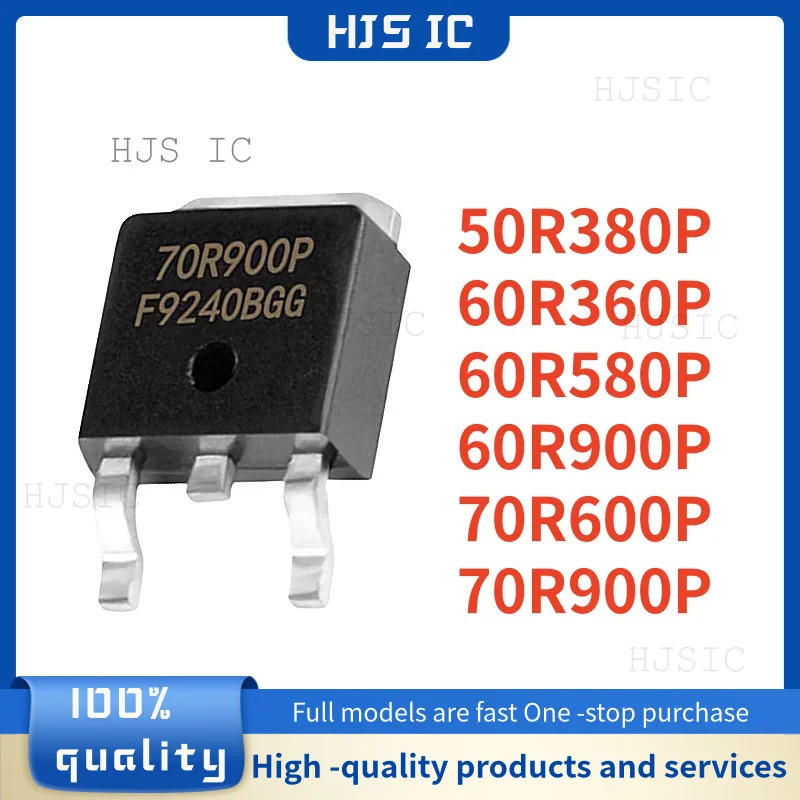 5PCS 50R380P 60R360P 60R580P 60R900P 70R600P 70R900P TO-252 MMD50R380P ...