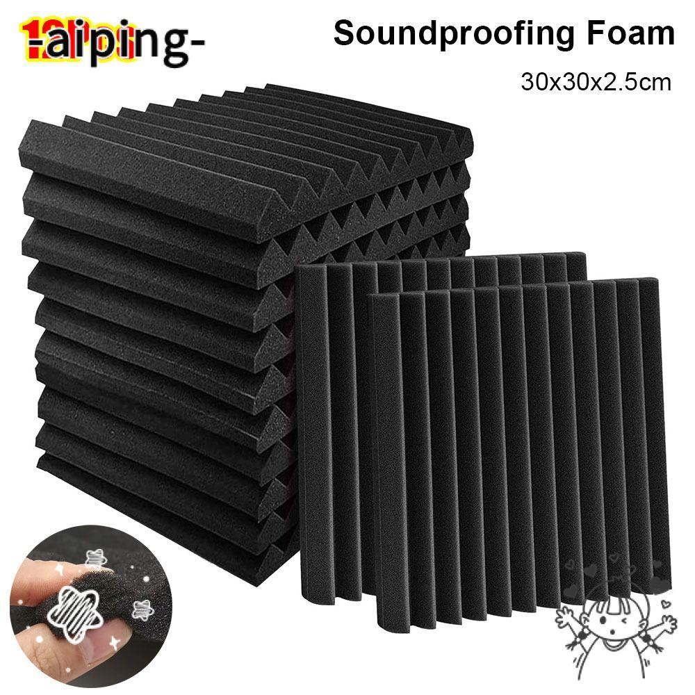AIPING แผ่นโฟมลดเสียงแบบสามเหลี่ยม ขนาด 30x30x2.5 cm ส่งเสริม ...