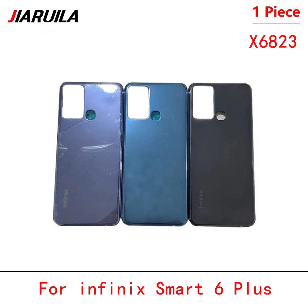 ฝาหลังสําหรับ infinix Smart 6 Plus X6823 ฝาครอบแบตเตอรี่ประตูหลังที่ ...