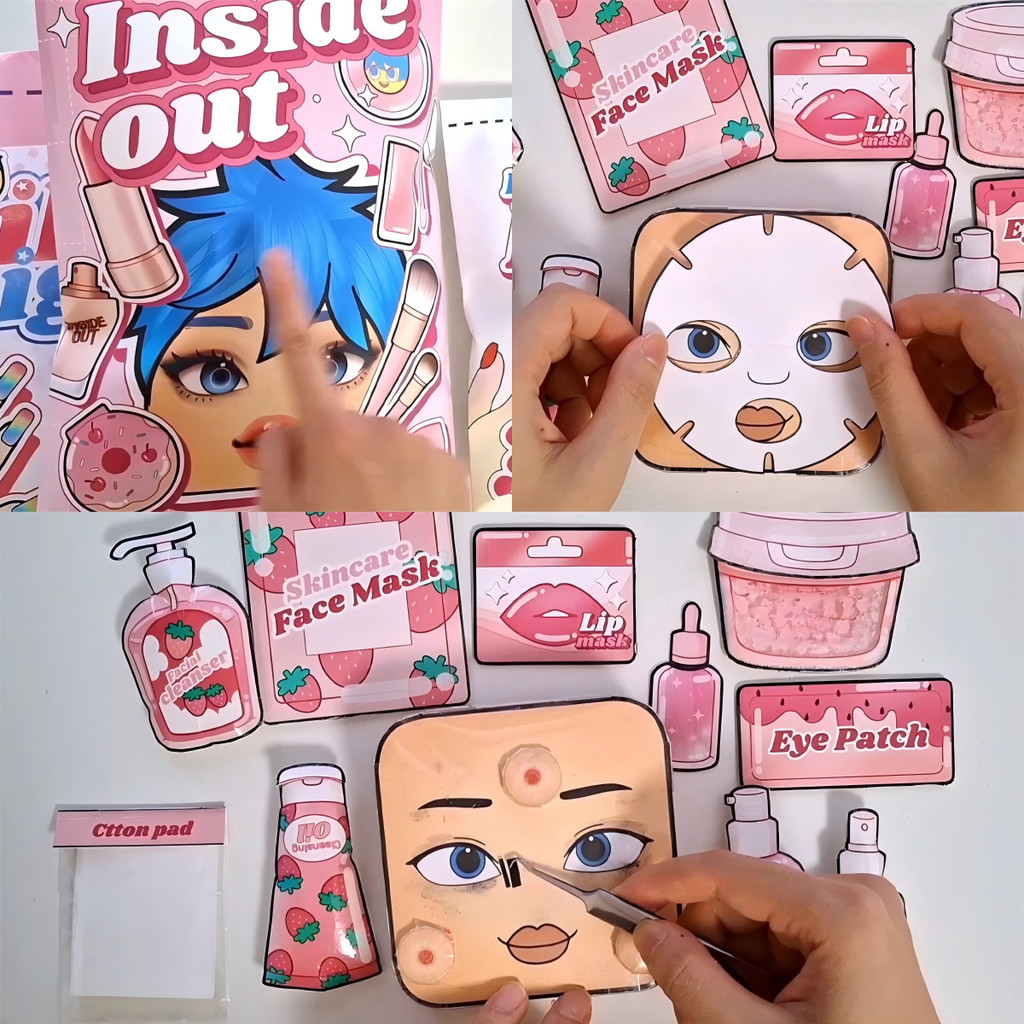 ตุ๊กตากระดาษแต่งตัว ตุ๊กตากระดาษ Mind Agent Team Beauty Makeup Blind ...