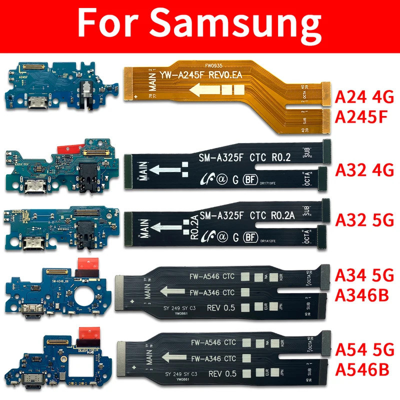 พอร์ต USB Charger Dock Connector ชาร์จ Flex สําหรับ Samsung A24 A32 4G ...