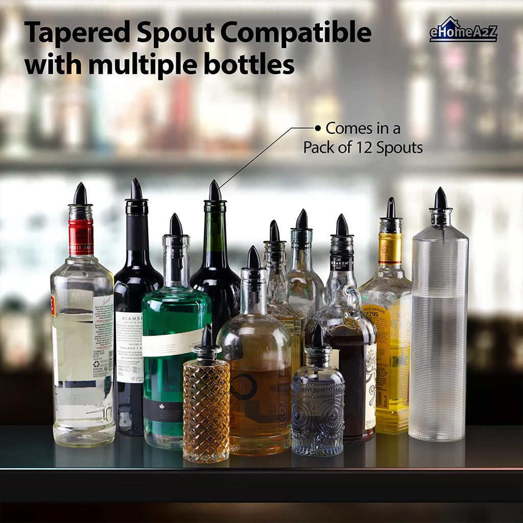 โกดังในพื้นที่+CODจัดส่งที่รวดเร็ว 12 ชิ้นขวด Pourers,Syrup Pour Spouts ...