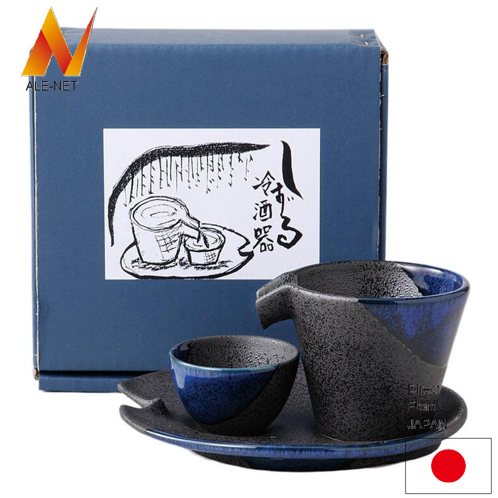 ALE-NET Japanese sake set Kurobuki Seiryu [Shizuru] A set of cold sake ...